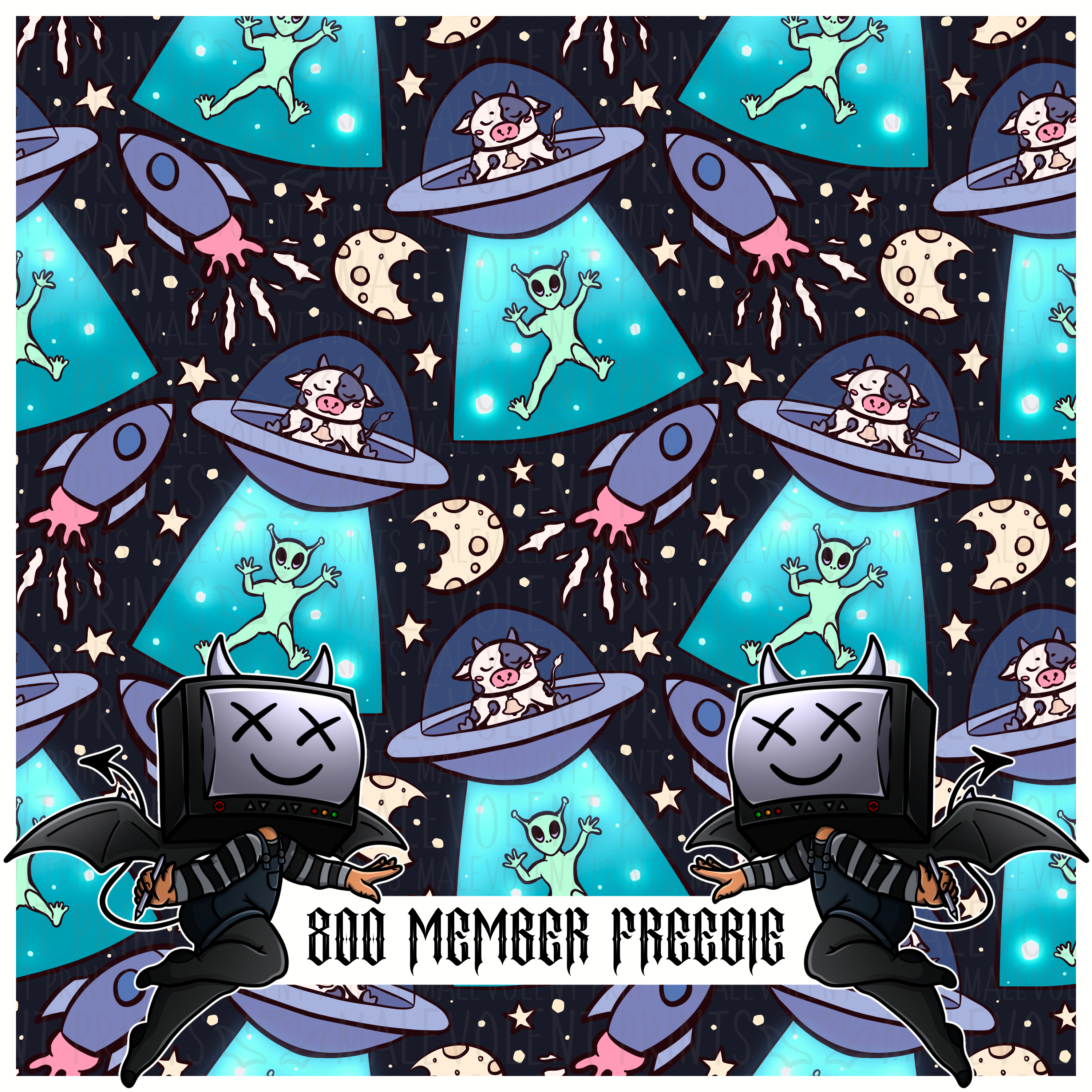 800 MEMBER FREEBIE – Malevolent Prints